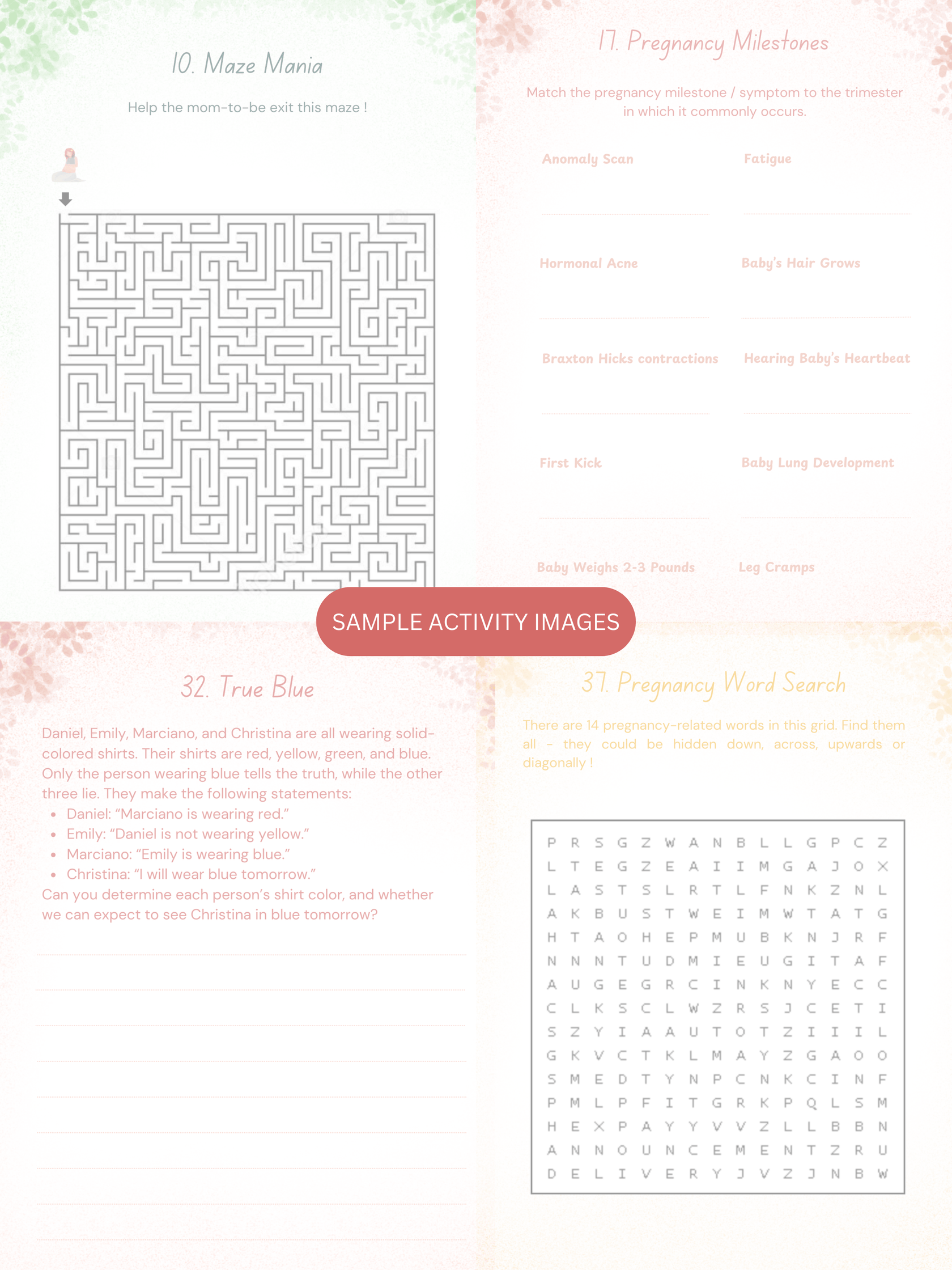Pregnancy Brain Activity Bundle - Book + PDF – Nurturing Kosha