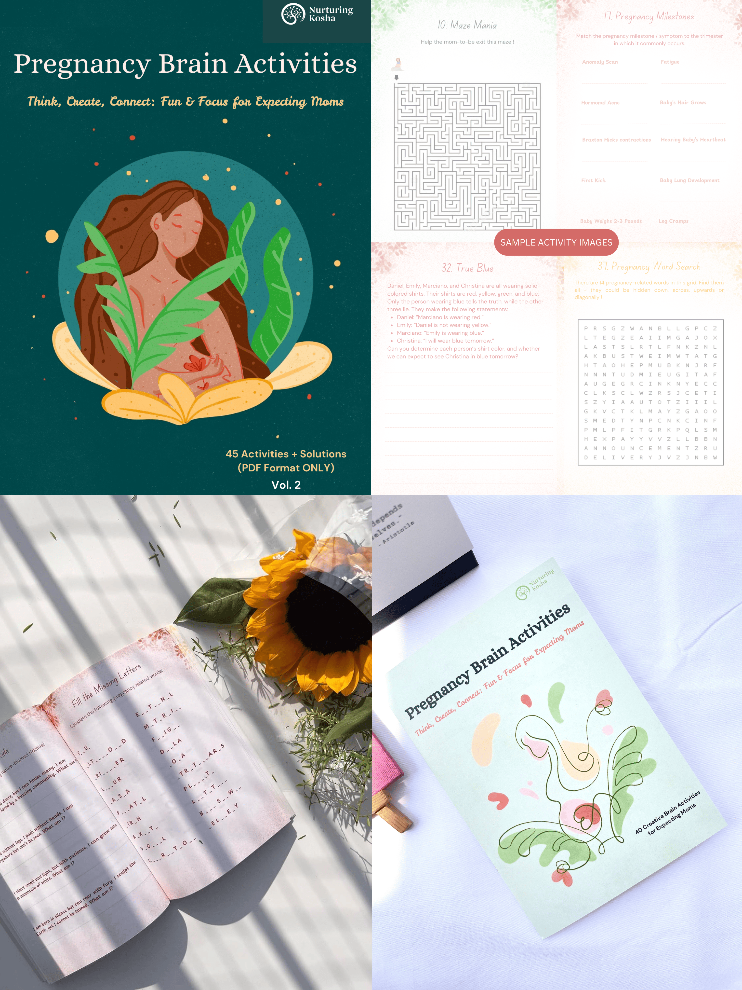 Pregnancy Brain Activity Bundle - Book + PDF – Nurturing Kosha