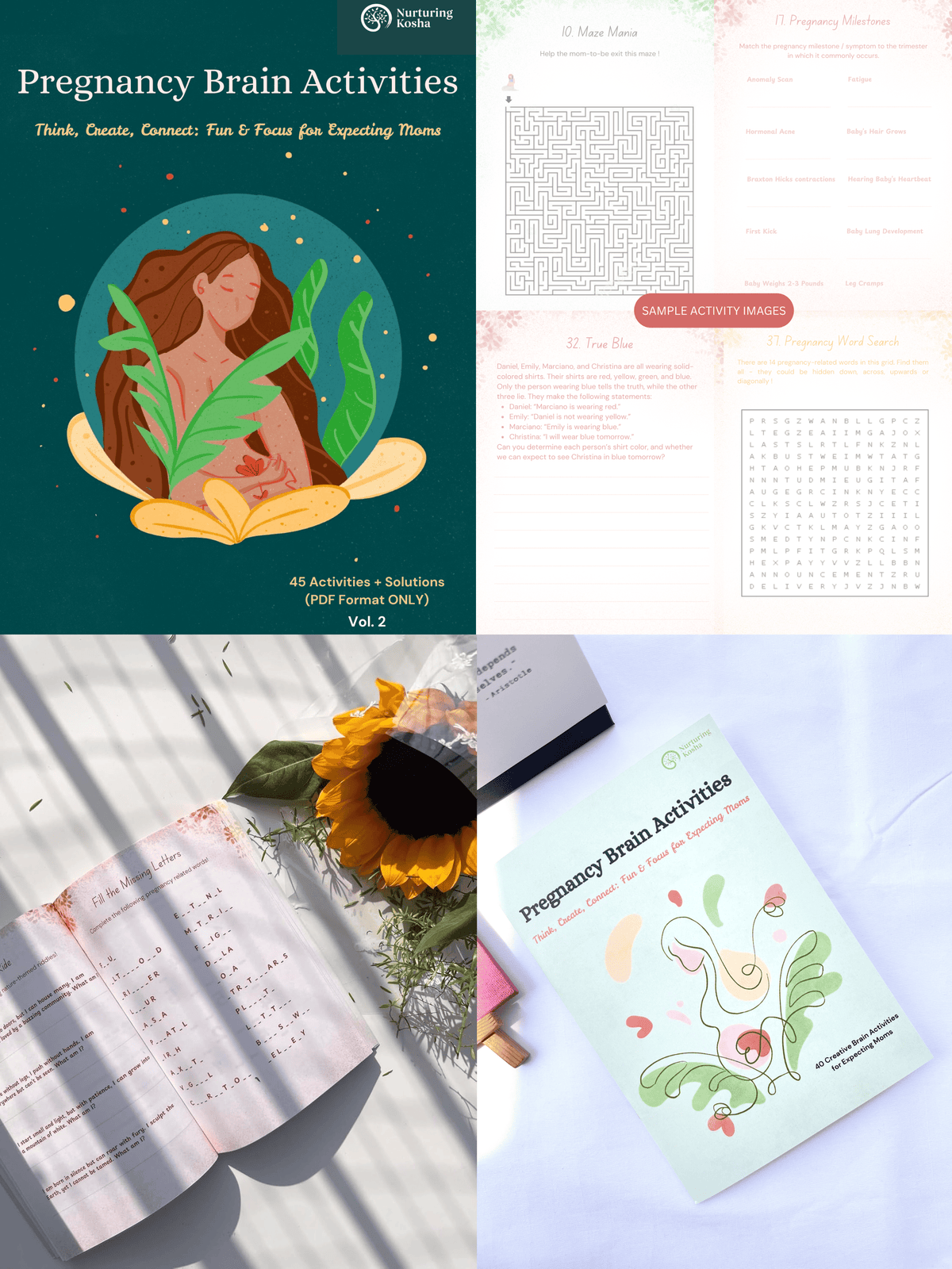 Pregnancy Brain Activity Bundle - Book + PDF – Nurturing Kosha